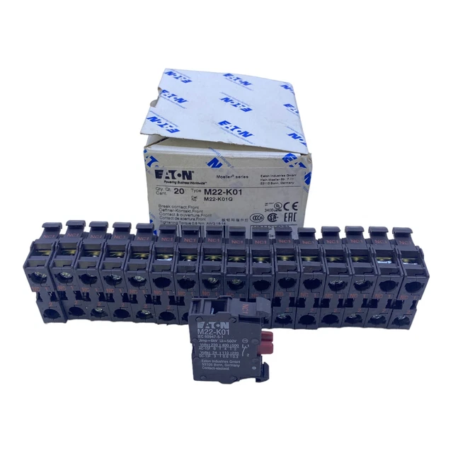 EATON M22-K01 COME Contattare con Elemento 216378 500V 1NC 6A Ve: 16stk ...