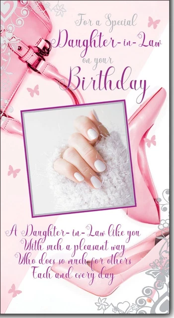 SPECIAL DAUGHTER-IN-LAW BIRTHDAY Greeting Card with Colour Insert ...