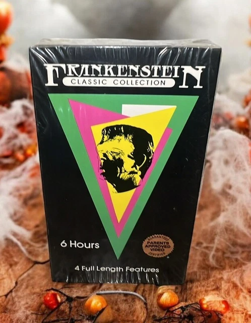 FRANKENSTEIN HORROR MOVIES VHS Tape Classic Collection W/4 Films 6 ...