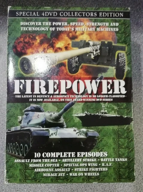 FIREPOWER (DVD) MILITARY Box Set (4 DVD’s) - Preowned - Fast Dispatch £ ...
