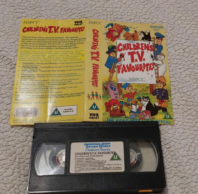 NSPCC CHILDREN'S TV Favourites Postman Pat Spot Sam Pal Vhs Video Kids ...