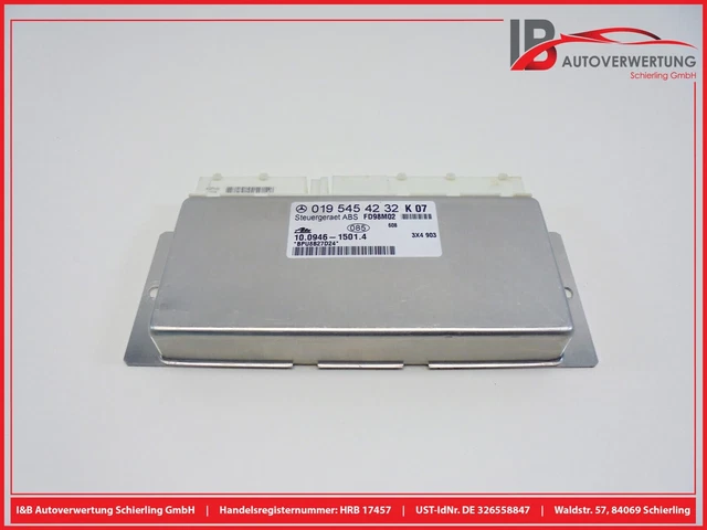GENUINE MERCEDES BENZ C-Class W202 ABS control unit ATE A 0195454232 £ ...