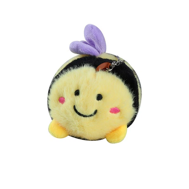 PLUSH BEE KEYCHAIN With Pp Cotton Filling For Bag Decoration And Gift ...