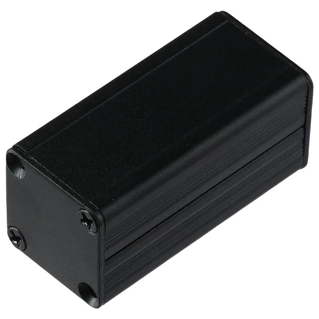CUBOID ALUMINUM EXTRUSION box black Electronic Project Enclosure ...