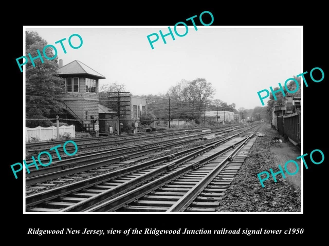OLD HISTORIC PHOTO OF RIDGEWOOD NEW JERSEY THE R/J RAILROAD SIGNAL ...