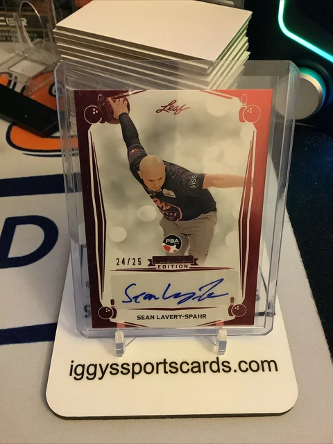 SEAN LAVERY-SPAHR 24/25 Auto Rouge 2023 Leaf Pba Première Edition ...