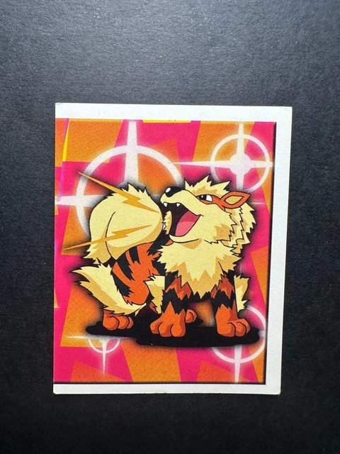 POKEMON MERLIN ARCANINE - 182 - Sticker Card (1999 Series 1) Nintendo ...