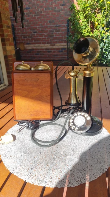 ANTIQUE PMG AUSTRALIAN Candlestick Telephone - Genuine, Working c.1920s ...