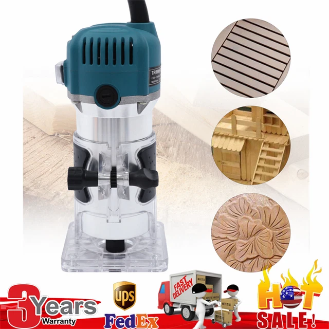 NEW ELECTRIC COMPACT Router With 6 Variable Speed Wood Trimmer Router ...