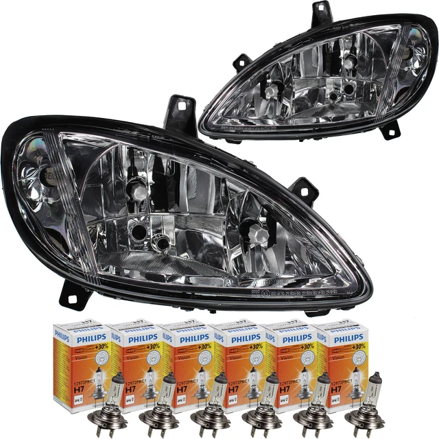 SCHEINWERFER SET SATZ Mercedes Viano Vito W639 Bj. 03-10 inkl. Philips H7+H7+H7 EUR 190,92 ...