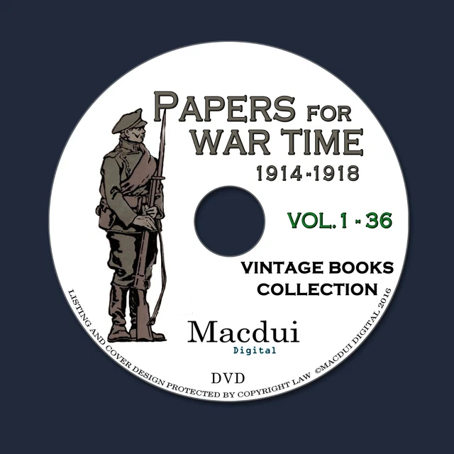 PAPERS FOR WAR Time WW1 Christianity Vintage Books Collection 36 PDF ...