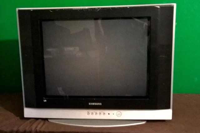 21 INCH SAMSUNG Plano CRT TV CZ-21A083N - Retro Gaming SCART AV(No ...