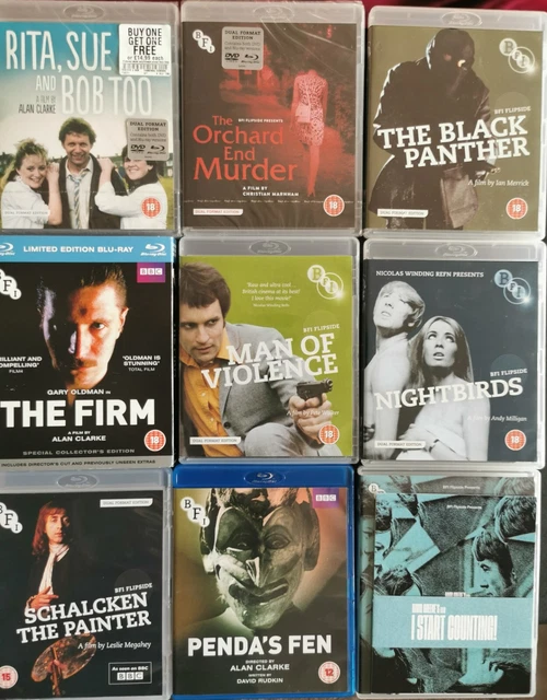 BFI BLU RAYS x 9, Rita, Sue, Firm, Nightbirds, Man of Violence etc, Ex ...