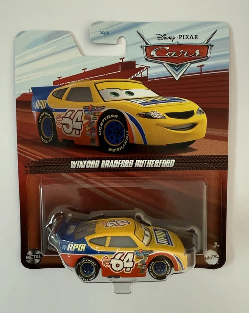 DISNEY PIXAR CARS WINFORD BRADFORD RUTHERFORD aka RPM 64 100+ Cars ...
