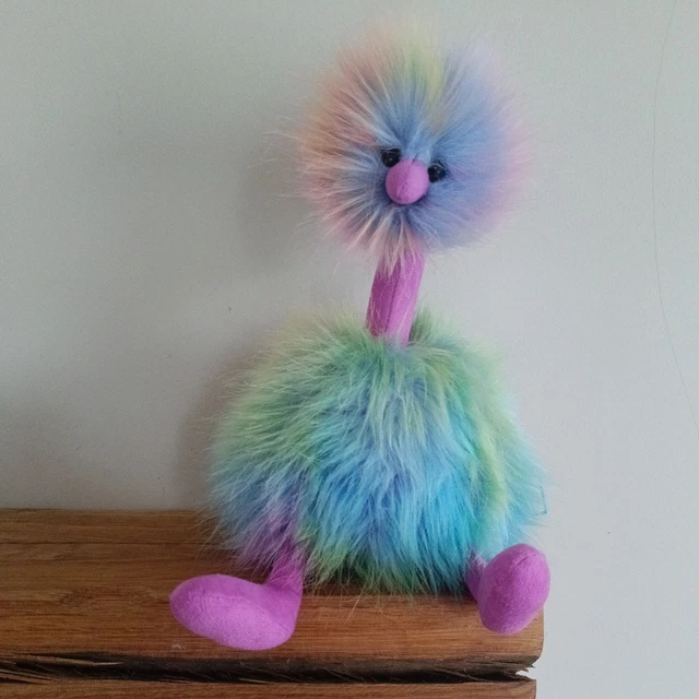 JELLYCAT RAINBOW POMPOM Pom Pom Bird Ostrich - New with Tags Rare ...