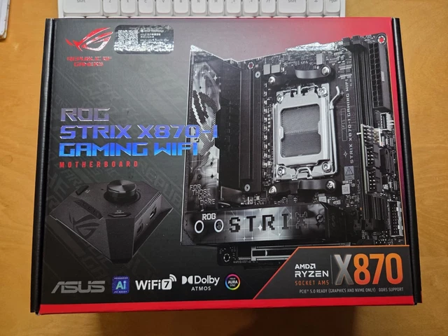 ASUS ROG STRIX X870-I Gaming WiFi AM5 Mini-ITX DDR5 PCIe 5.0 ...