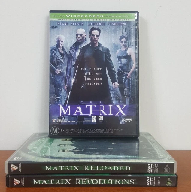 THE MATRIX TRILOGY DVD Reloaded Revolutions Bundle Set Region 4 PAL $10 ...