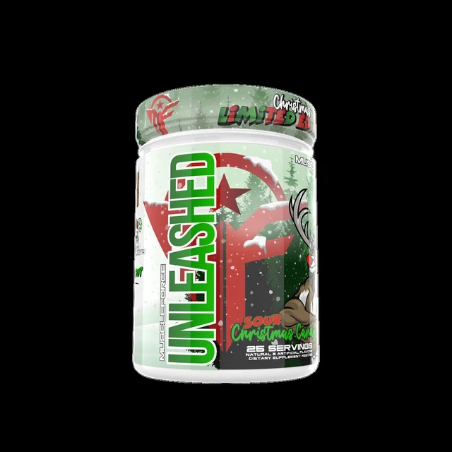 MUSCLEFORCE DEFIANT *UNLEASHED* (25 SVG) preworkout obedient christmas ...