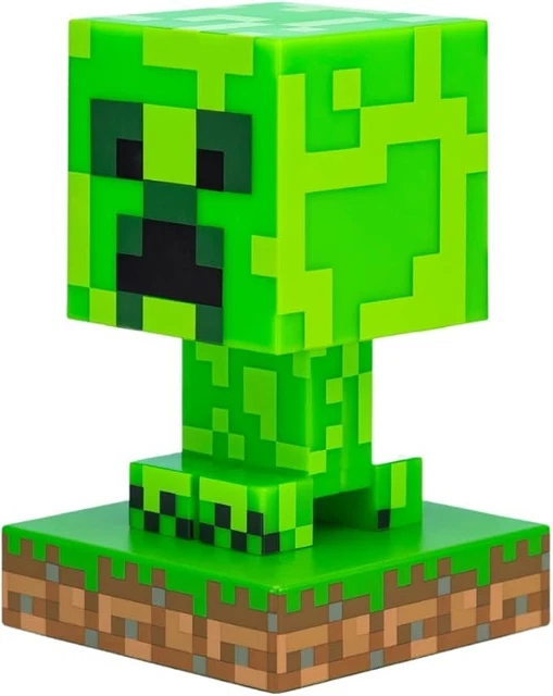 MINECRAFT CREEPER LIGHT, 3D Lamp - Officially Licensed Night Light - 12 ...