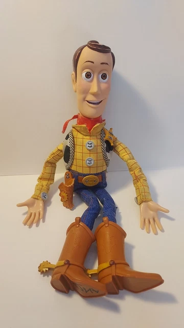 DISNEY PIXAR TOY Story Woody Pull String Talking Doll Working. Hasbro ...