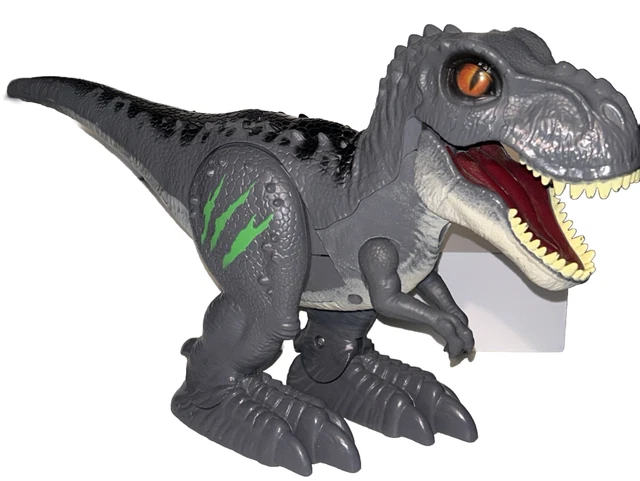 ZURU T-REX ROBO ALIVE Attacking Grey T-REX Battery-Powered Robotic Toy ...