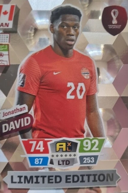 FIFA WORLD CUP QATAR 2022 Limited Edition Jonathan David PANINI £1.33 ...