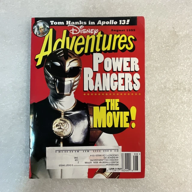 DISNEY ADVENTURES THE Magazine Issue August 1995 Power Rangers The ...