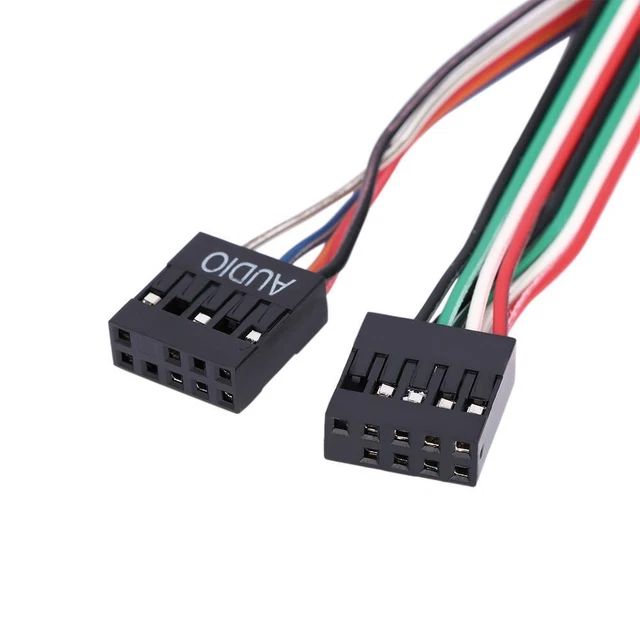 MOTHERBOARD EXPANSION CARD Audio Jacks Port Computer Case Panel Front ...