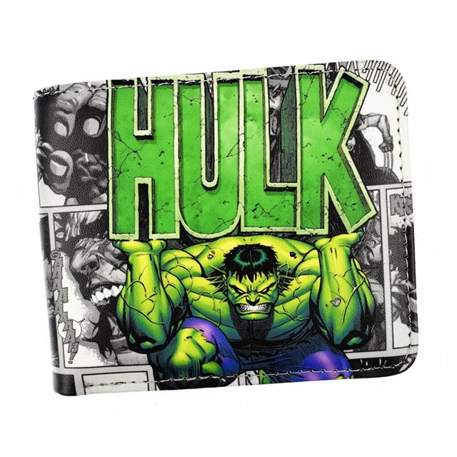MARVEL COMIC STRIP The Incredible Hulk Avengers Bifold Wallet Stocking ...