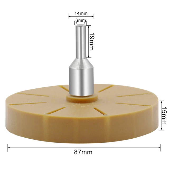 CAR STICKER REMOVER Pad Pneumatic Paint Pinstripe Decal Rubber Wheel ...