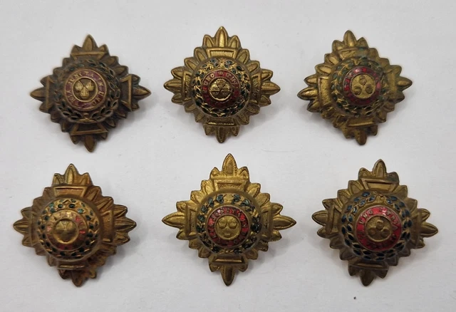 WW1/2 BRITISH ARMY Captain Brass Officer Rank Pips/Stars Insignia Set ...