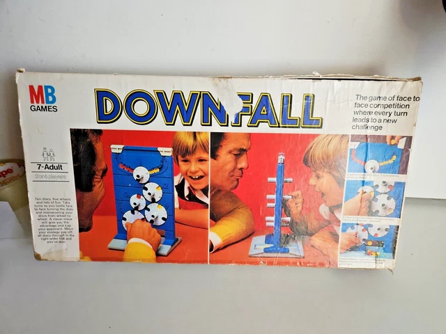 VINTAGE MB GAMES Downfall 1970s Long Box Edition Complete Board Game ...