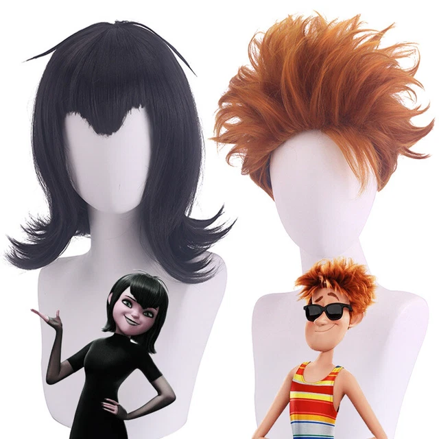 COSPLAY HOTEL TRANSYLVANIA Mavis Johnny Wigs Halloween Masquerade Wavy ...