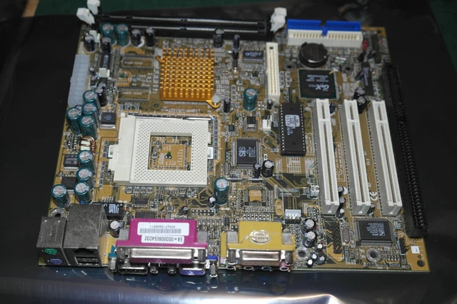SOCKET 370 AT motherboard PCI ISA audio VGA ethernet TNT2 PCChips ...