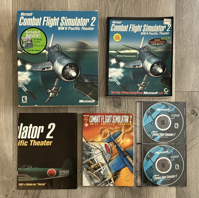 MICROSOFT COMBAT FLIGHT Simulator 2 WWII Pacific Theater PC Game Big ...