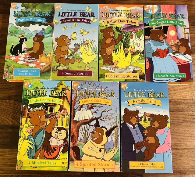 LITTLE BEAR - VHS Lot of 7 tapes (VHS, 90's) NIck Jr., Maurice Sendak ...