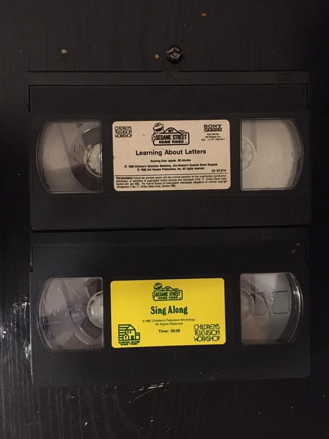 VHS SESAME STREET Sing Along & learning About Letters Tested EUR 6,00 ...