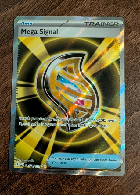 POKEMON TCG MEGA Evolution Mega Signal Full Art Ultra Rare 171/132 £7. ...