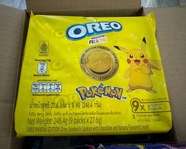 OREO POKÉMON AD Pikachu Limited Edition Cookies Flavour Free Card Asia ...