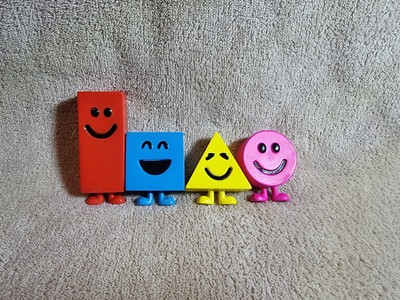 CBEEBIES MISTER MR Maker Shapes Action Figure Complete Set I Am A Shape ...