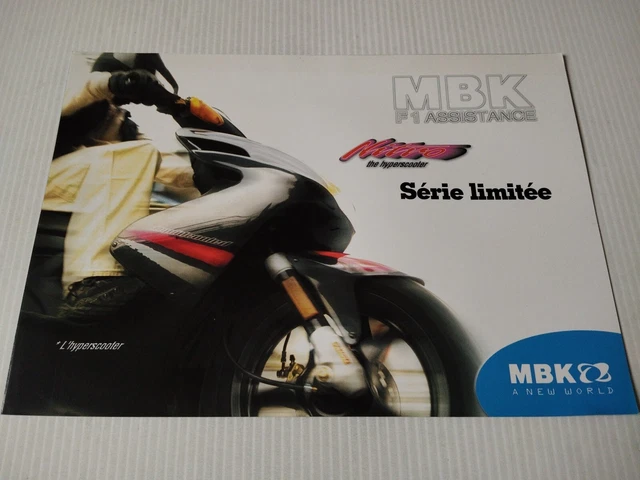 MBK 50 NITRO F1 Assistance de 2000 Prospectus Catalogue Brochure Moto EUR 16,00 - PicClick FR