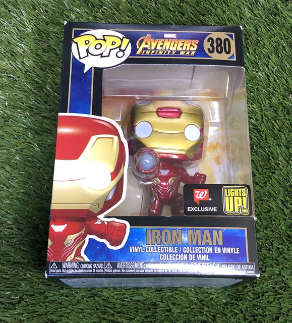 FUNKO POP ! Iron Man LIGHTS UP #380 Marvel Avengers Infinity War ...