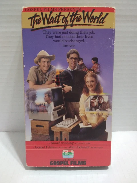 VHS CHRISTIAN FILM THE WAIT OF THE WORLD Gospel Films Movie Vintage ...