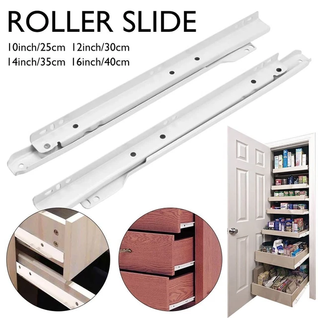 KEYBOARD ROLLER COMPUTER Table Chute Drawer Track Slides Two Cabinet ...