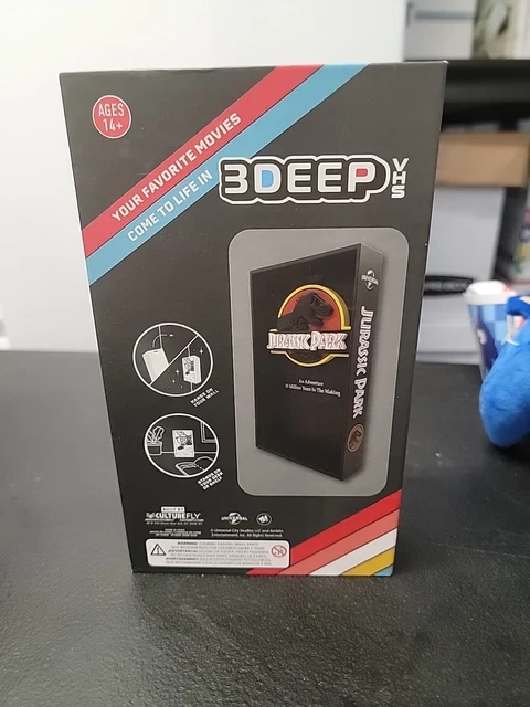 JURASSIC PARK 3DEEP VHS Dinosaur Movie Logo 3D Art Display Home Decor ...