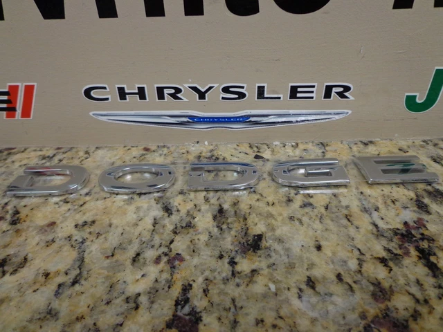 CARAVAN NITRO DAKOTA Dodge Chrome Emblem Decal Nameplate Badge Mopar ...