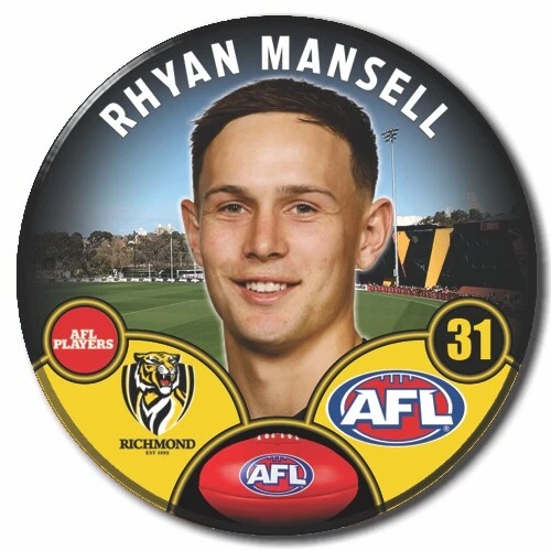 2023 AFL RICHMOND Football Club - MANSELL, Rhyan $7.00 - PicClick AU