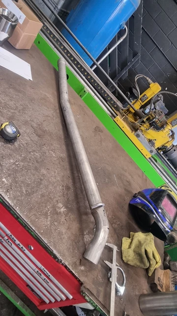 FORD TRANSIT MK8 Mk7 And Custom 2.2 Stainless Steel Backbox Delete Pipe ...