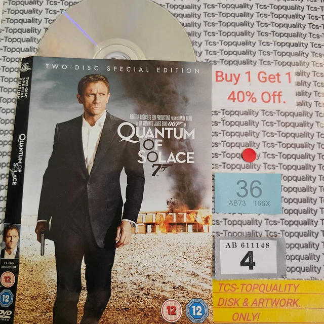 007 QUANTUM DVD Disc And Art Work only Save £s Eco £1.98 - PicClick UK