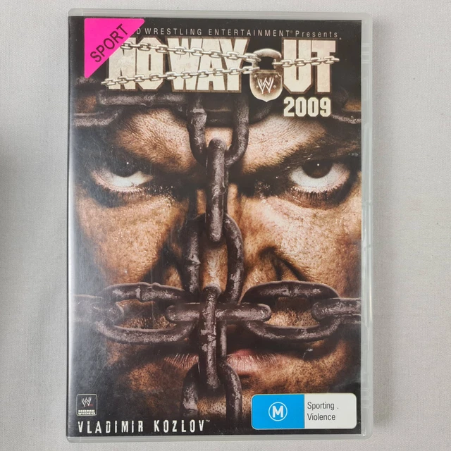 WWE NOW WAY Out 2009 DVD - Region 4 NTSC - TRACKED POST -Ex Rental $5. ...